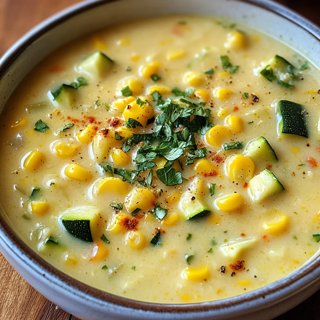 Summer Fresh Corn and Zucchini Chowder: The Perfect Comfort Dish